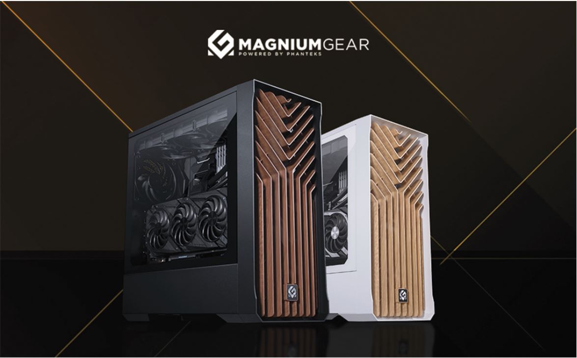 MagniumGear Neo Air 2 ATX Mid-tower, High Airflow wood texture front panel design, 4x 120 Black ...